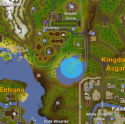 Image - Lady of the Lake Location.png | Old School RuneScape Wiki ...