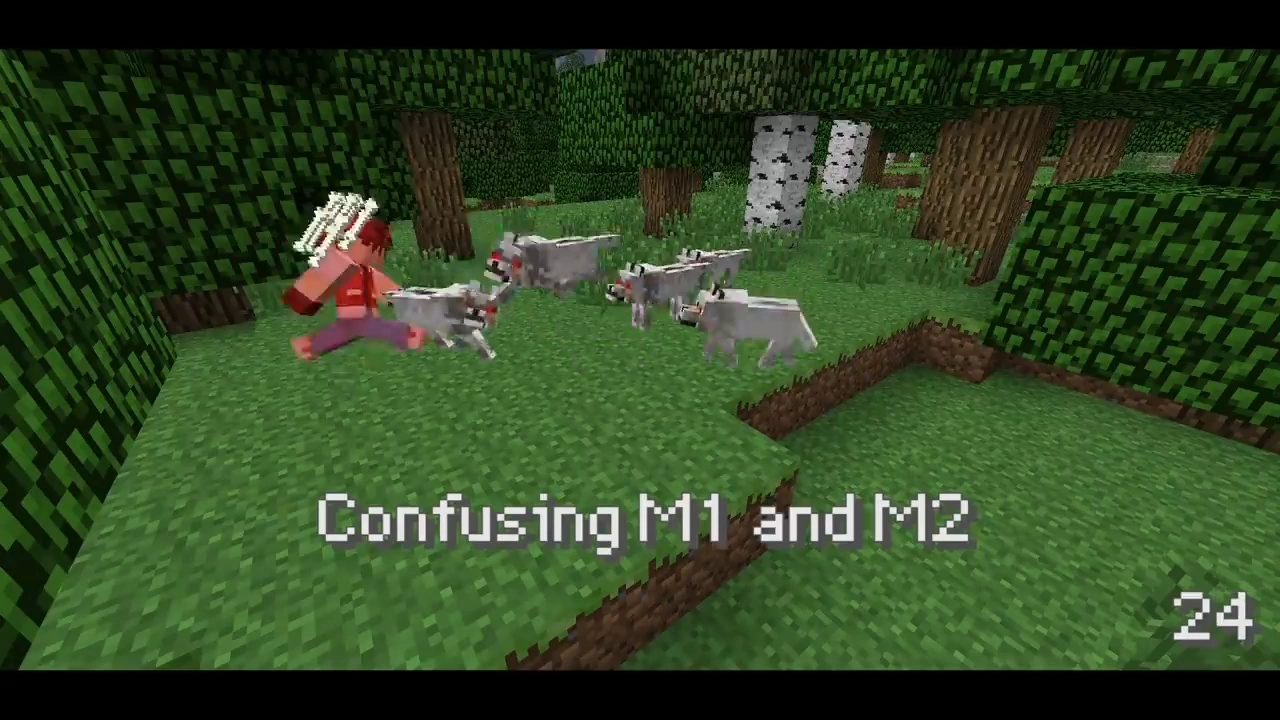 Confusing M1 and M2 | 50 Ways to Die in Minecraft Wiki | Fandom