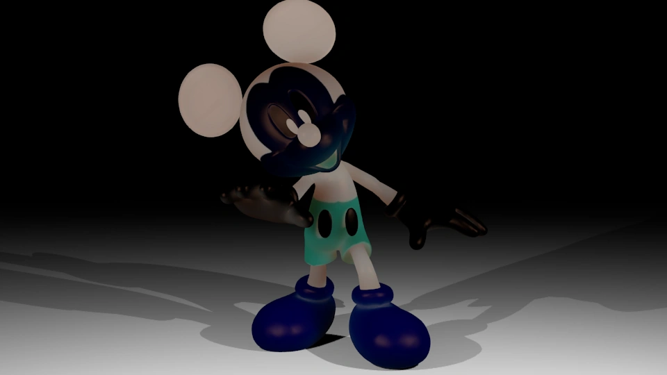 Darkened Photo-Negative Mickey | Abandoned: Discovery Island RP Wikia ...