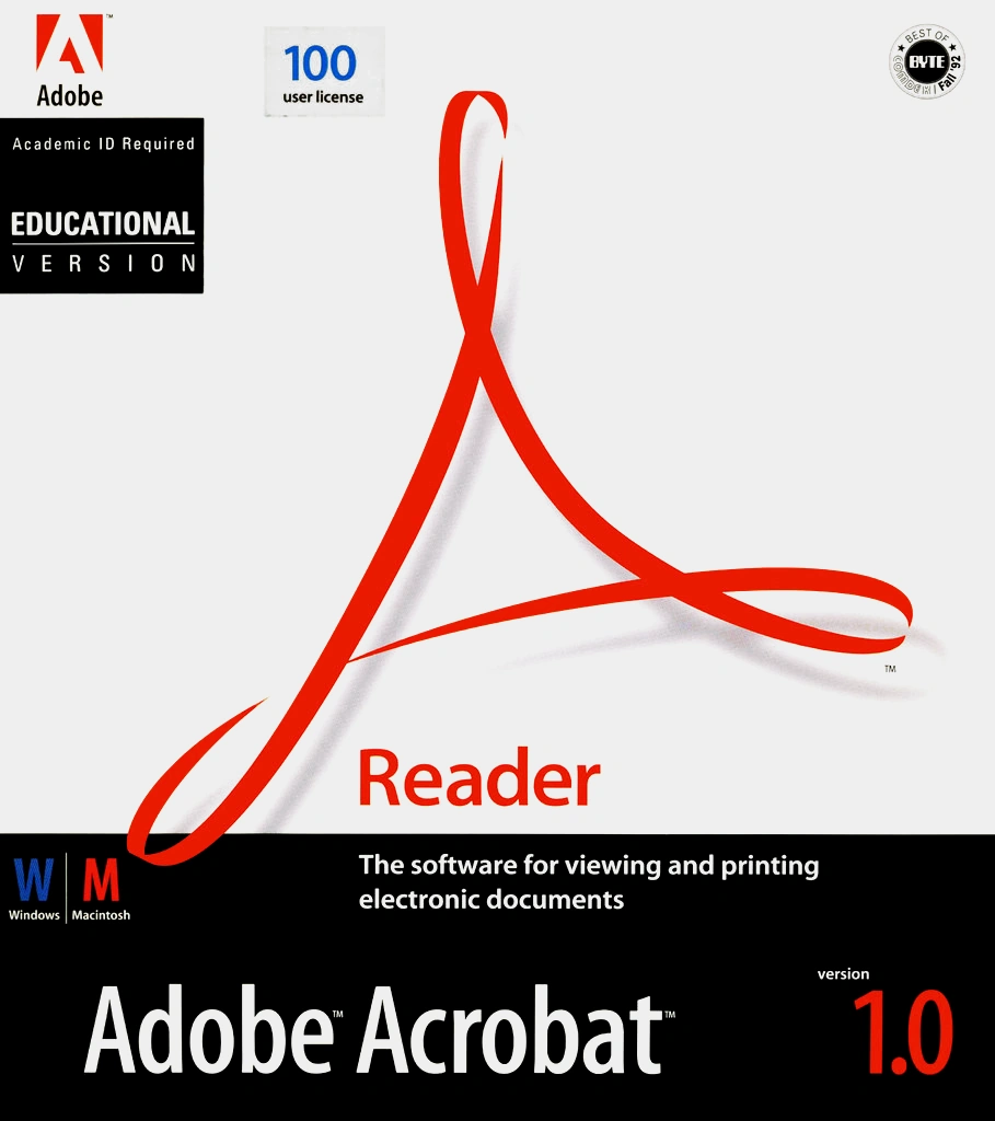 Adobe Acrobat Reader 1 | Adobe Wiki | Fandom