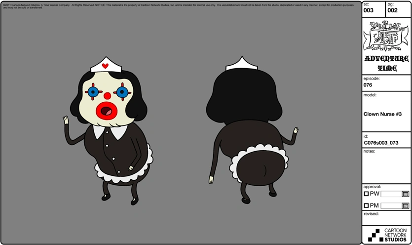Image - Clown Nurse 3 (modelsheet).png | Adventure Time Super Fans Wiki ...
