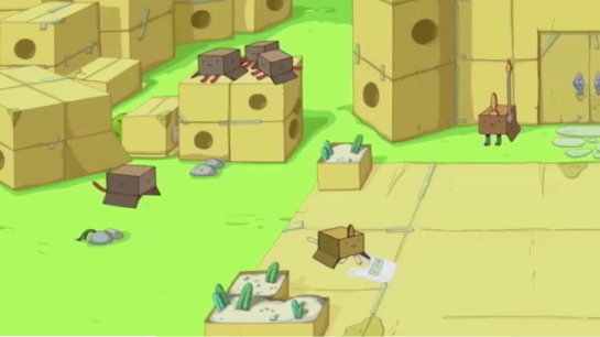 Image - S5 e37 Box Kingdom inhabitants.PNG | Adventure Time Wiki ...