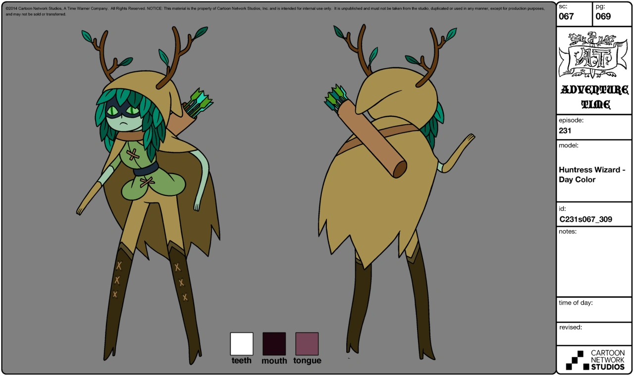Image - Huntress Wizard modelsheet(2).png | Adventure Time Wiki ...