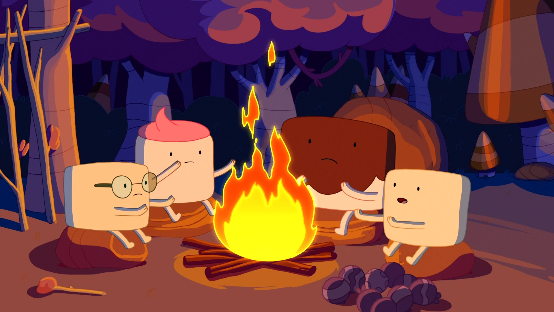 Image - S7e22 marshmallow kids campfire.png | Adventure Time Wiki ...
