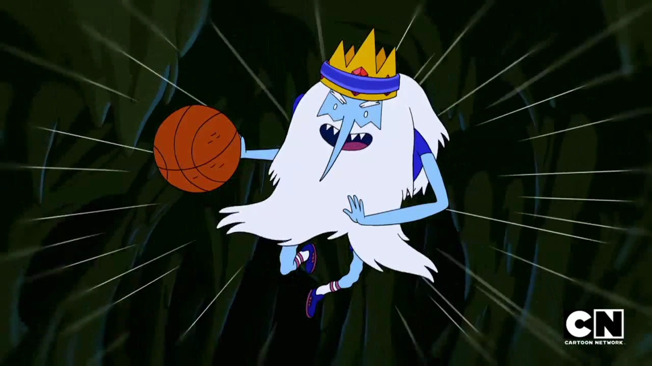 Image - S5e14 Ice King flying with basketball.png | Adventure Time Wiki ...