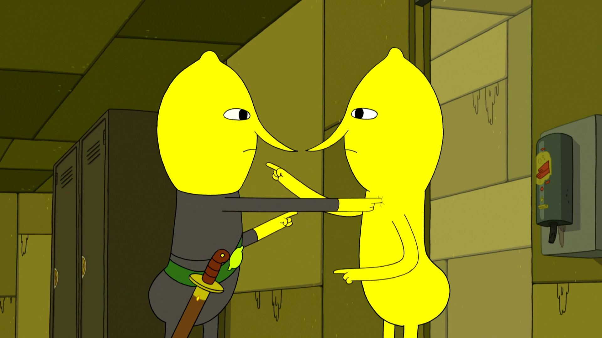 Image - S4e20 Lemongrabs poking each other.png | Adventure Time Wiki ...