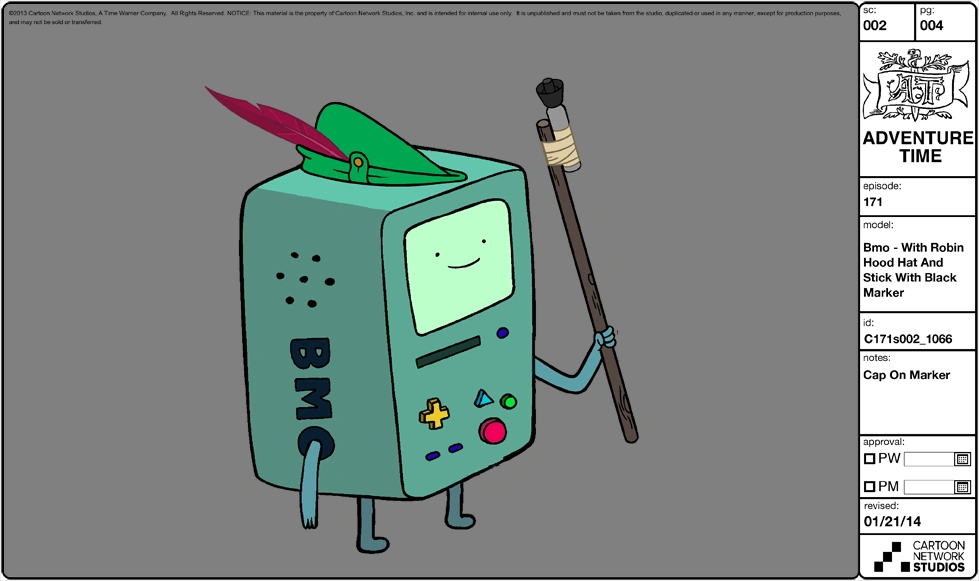 Image - Modelsheet bmo - withrobinhoodhatandstickwithblackmarker.png ...