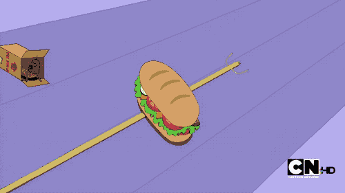 Image - Jake eating sandwich.gif | Adventure Time Wiki | FANDOM powered ...
