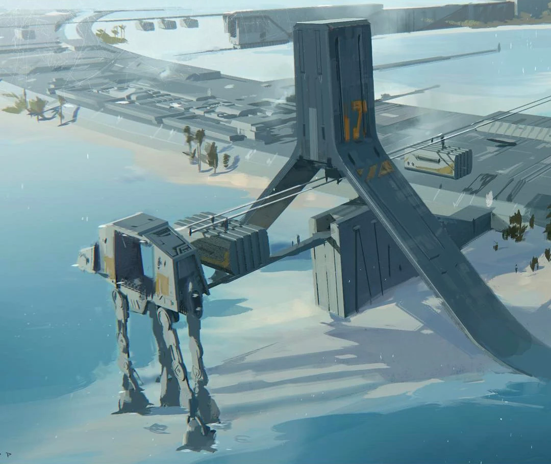 Imagen - Star-Wars-Rogue-One-Concept-Art-Matt-Allsopp-07-Scarif-AT-ACT ...