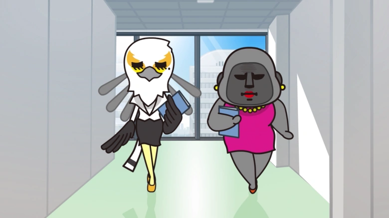 Image - Washimi and Gori.png | Aggretsuko Wiki | FANDOM powered by Wikia
