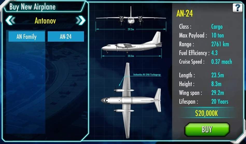 Antonov An-24 | Air Tycoon Online Wiki | Fandom