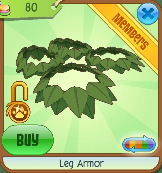 Leg Armor | Animal Jam Item Worth Wiki | Fandom