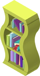 Wavy Bookshelf | Animal Jam Item Worth Wiki | Fandom