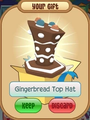 Gingerbread Top Hat | Animal Jam Item Worth Wiki | Fandom