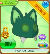 Epic Bat Mask | Animal Jam Item Worth Wiki | Fandom