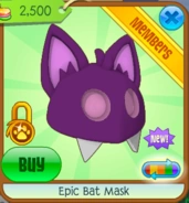 Epic Bat Mask | Animal Jam Item Worth Wiki | Fandom