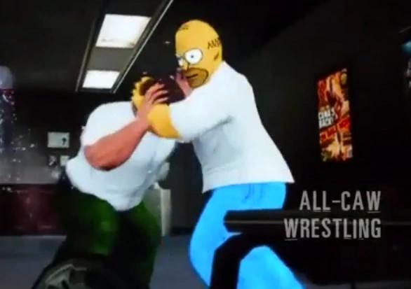 Simpsons Wrestling The - yellowle