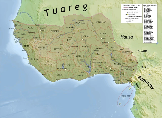 Image - Map of the Benin Empire (PMIV) (1485).png | Alternative History ...