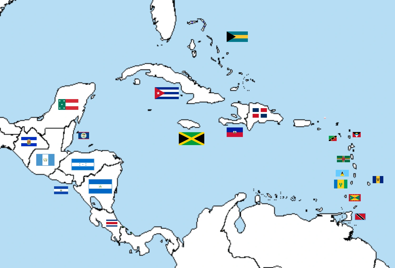Imagen - Mapa centroamerica y el caribe (Los Paises Inviables de la Ola ...
