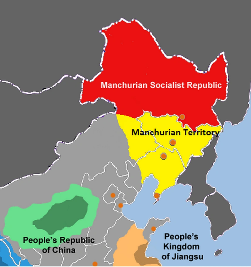 Manchurian Plateau Map WHKMLA : Historical Atlas, Manchuria Page