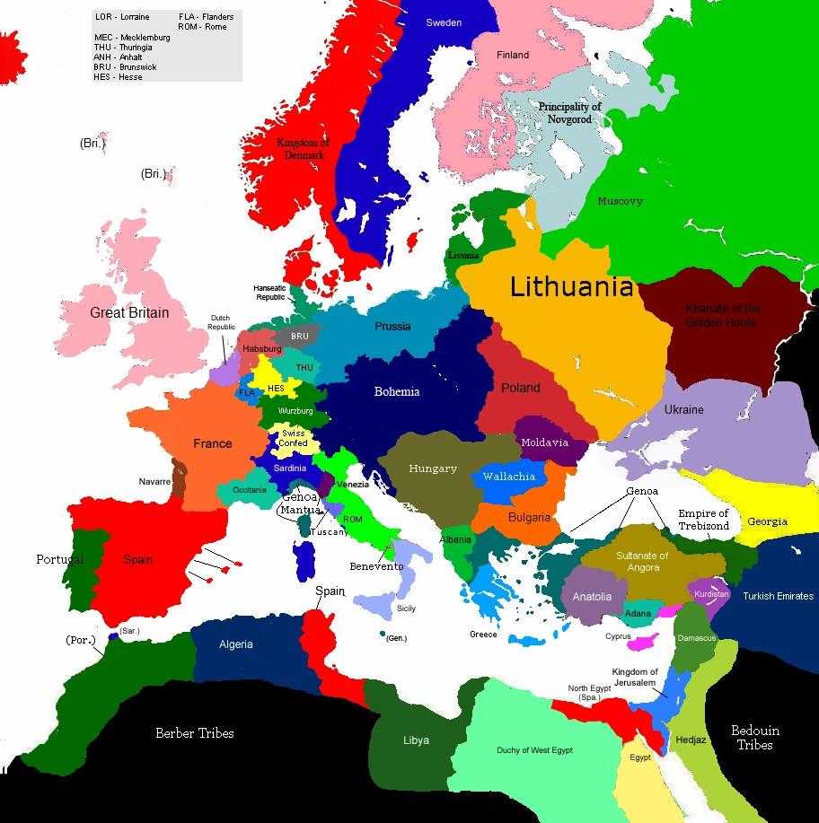 Europe 1430, 1523-1553 (Map Game) | Alternative History | FANDOM ...