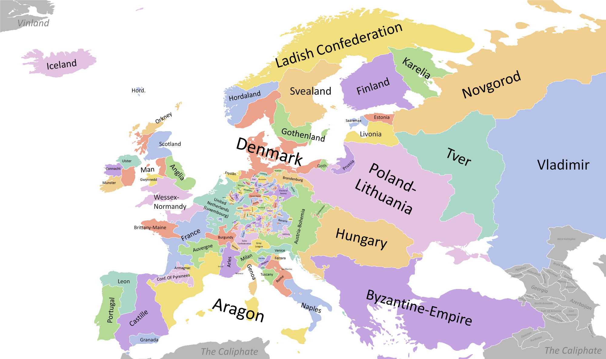 Kalmar Union Map