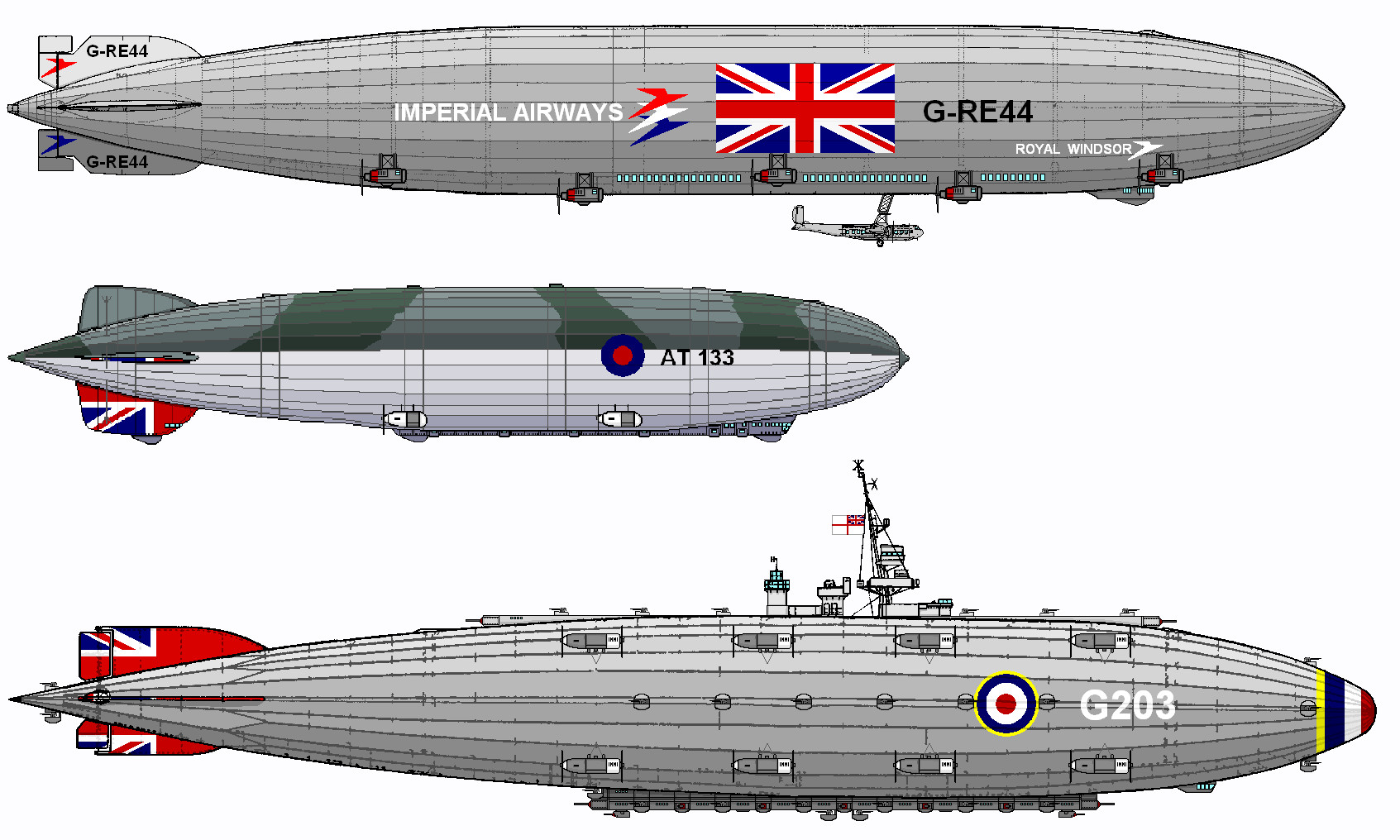 Image - Further fictional airships by linseed.jpg | Alternative History ...