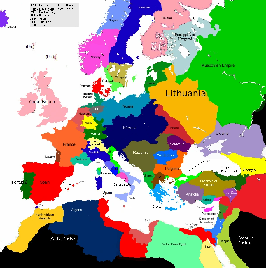 Europe 1430, 1554-1584 (Map Game) | Alternative History | FANDOM ...