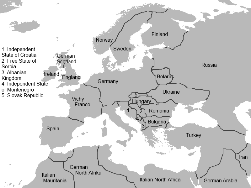Image - Map of Europe 1945 (labelled).png | Alternative History | FANDOM powered by Wikia