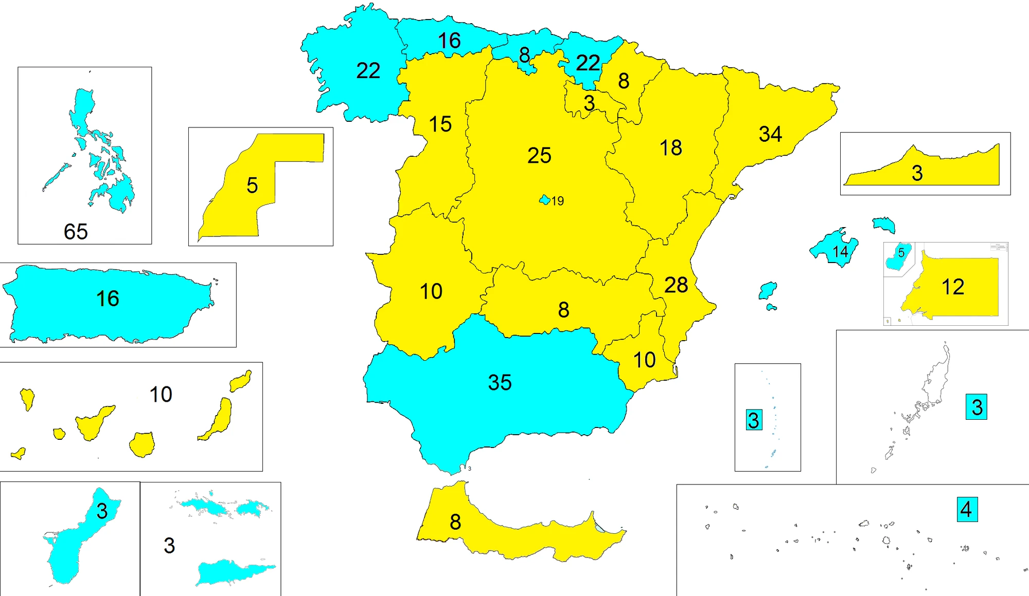 Spanish presidential election, 2000 (1898: Spanish Republic ...