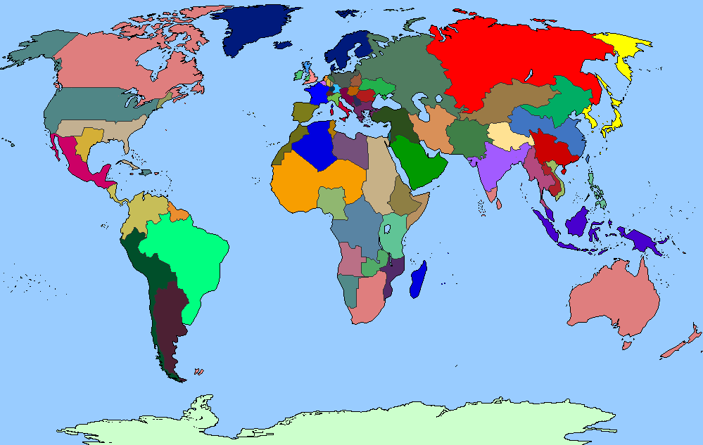 Cliche alternate history map