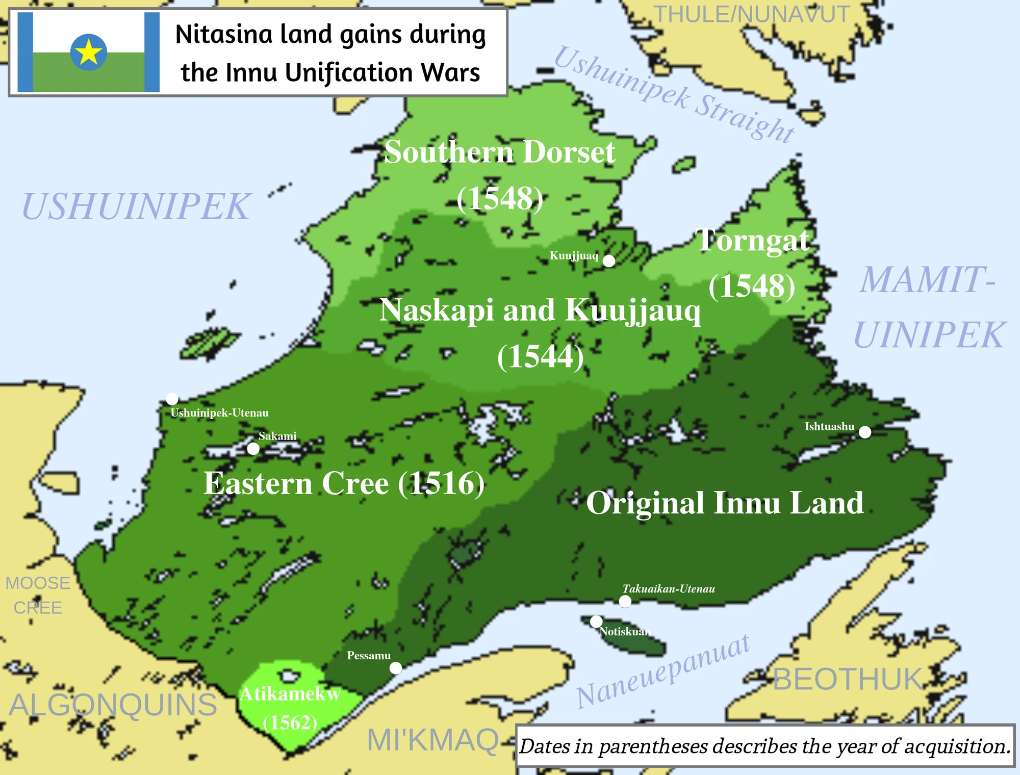 Innu Unification Wars (Mundus Novus Map Game) | Alternative History ...