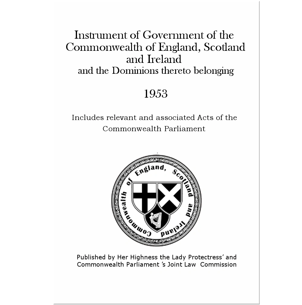 Constitutional Framework of the Commonwealth (Cromwell the Great ...