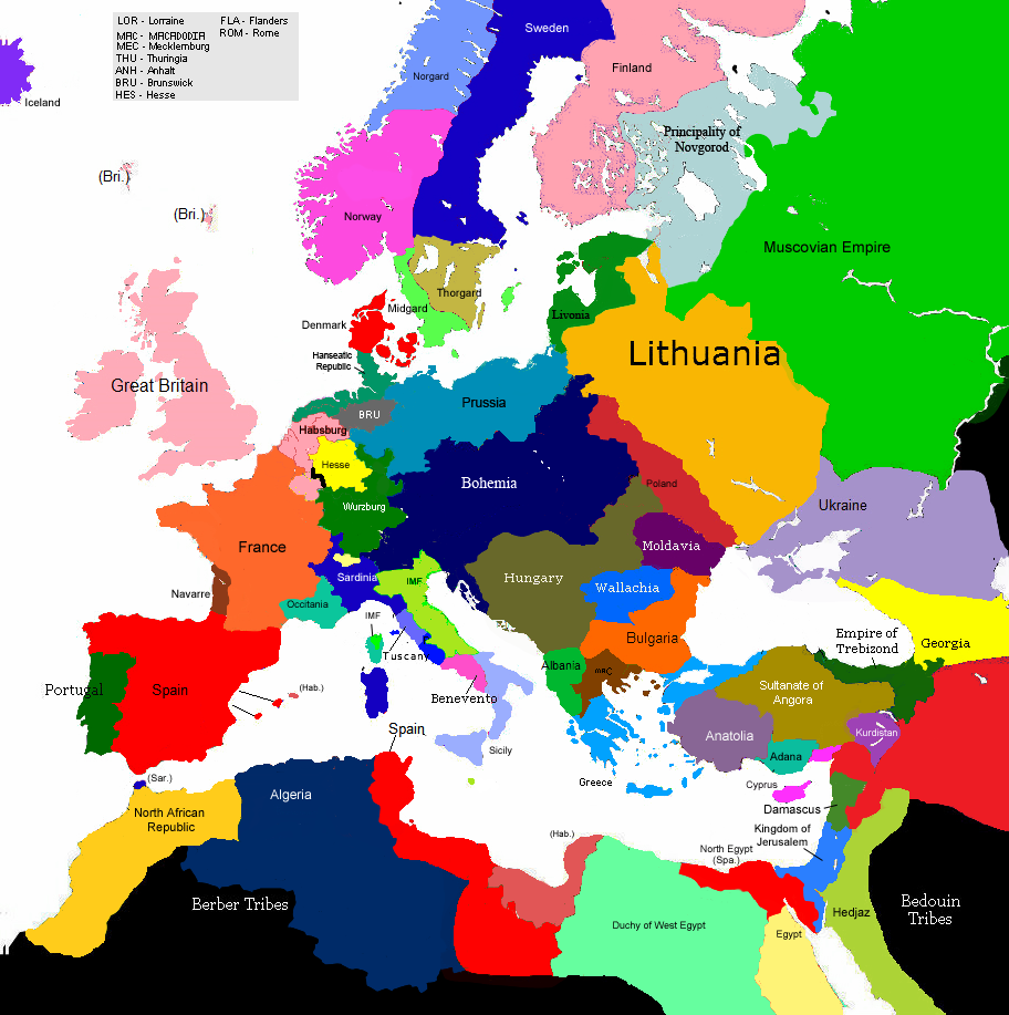 Europe 1430, 1585-1615 (Map Game) | Alternative History | FANDOM ...