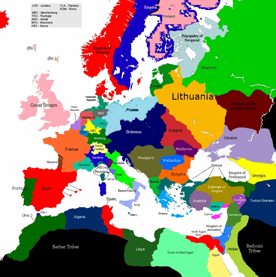 Europe 1430, 1523-1553 (Map Game) | Alternative History | FANDOM ...