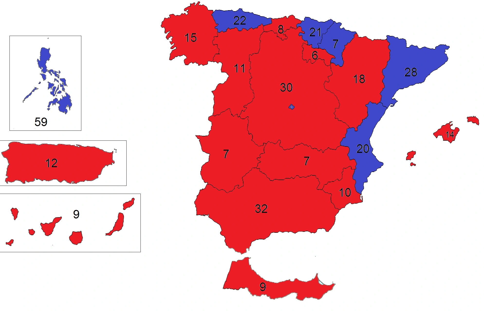 Spanish presidential election, 1924 (1898: Spanish Republic ...