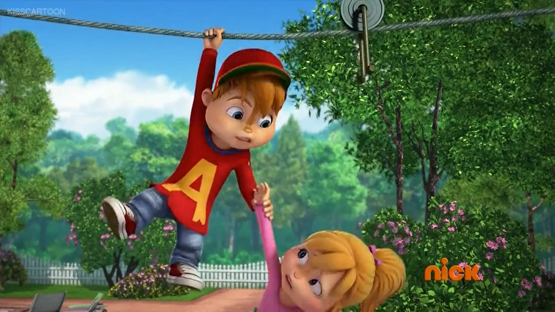 Image - Alvin rescues Brittany from the zipline.png | Alvin and the ...