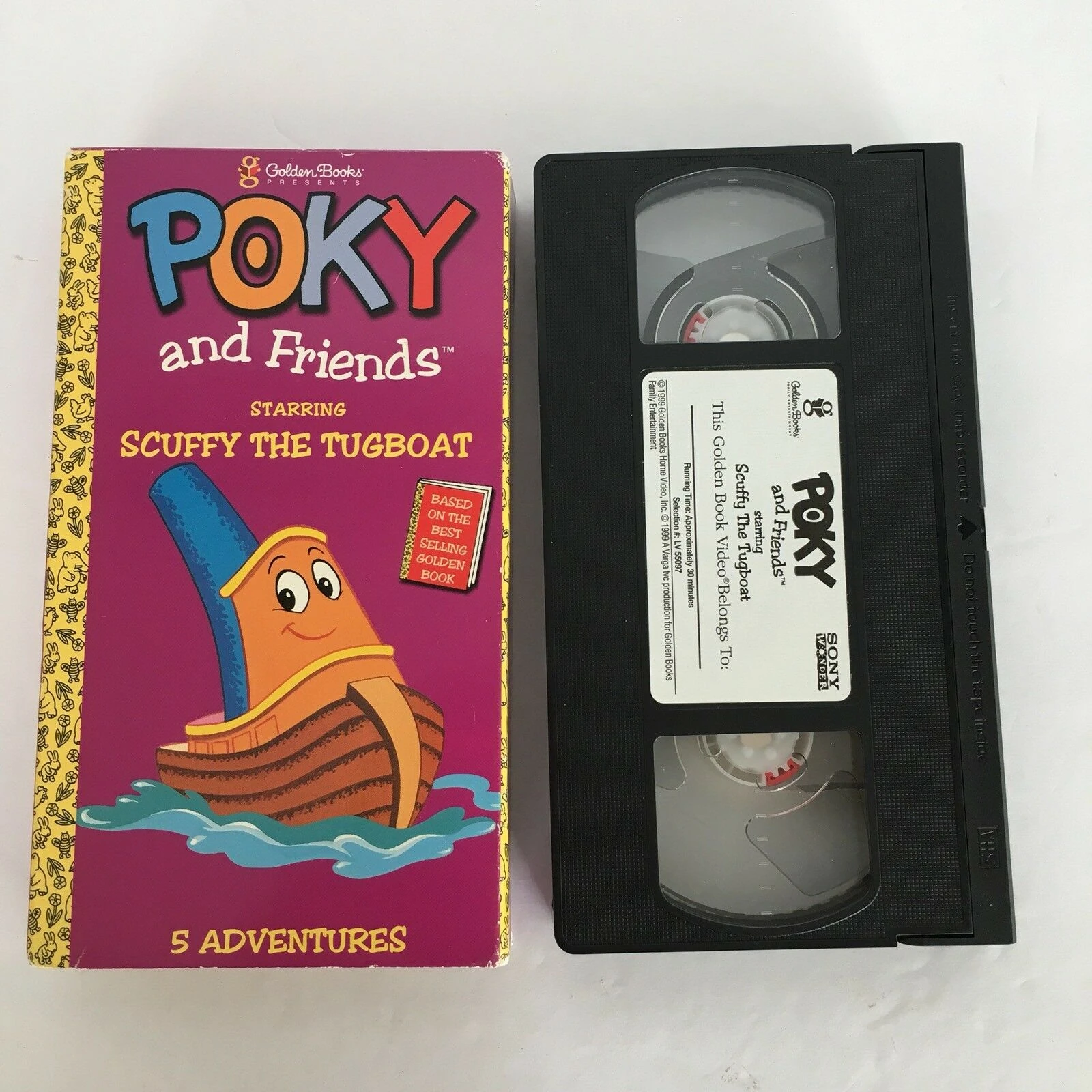 Poky and Friends: 5 Adventures Starring Scruffy the Tugboat (1999 VHS ...