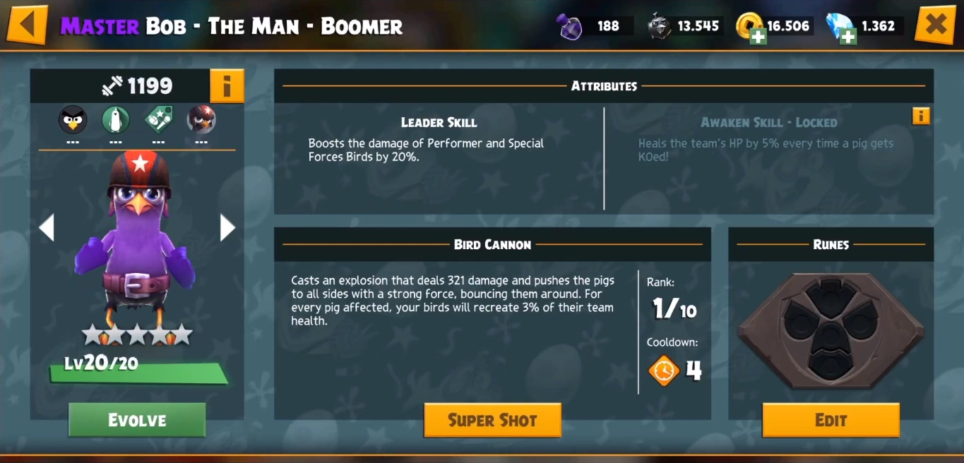 Bob - The Man - Boomer | Angry Birds Wiki | Fandom