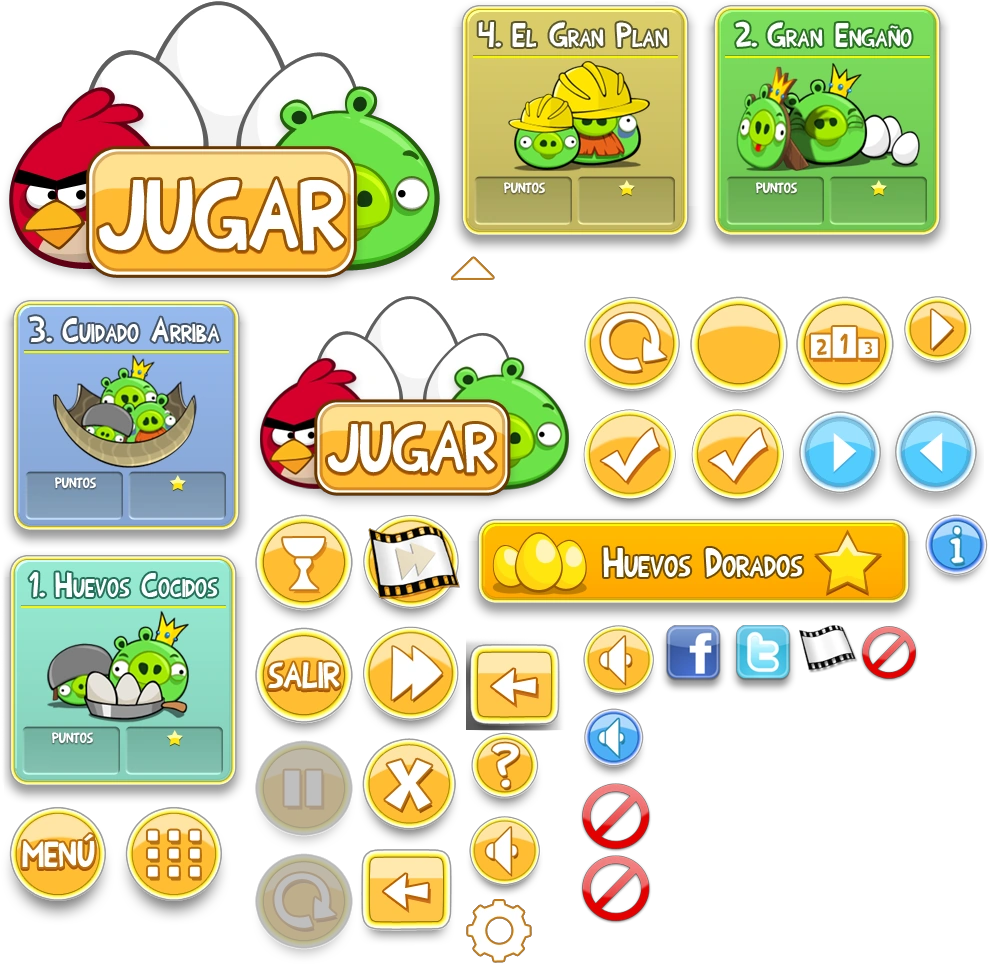 Imagen - BUTTONS SHEET 1.png | Angry Birds Wiki | FANDOM powered by Wikia