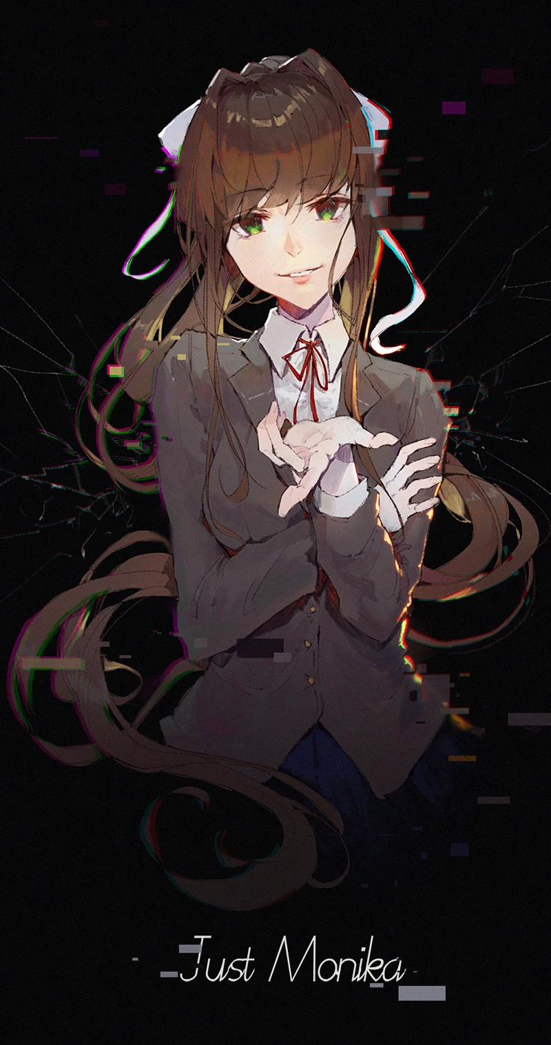 Image - Monika doki doki literature club drawn by kuroduki pieat ...