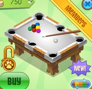 Pool Table | Animal Jam Collector's Item Worth Wiki | Fandom