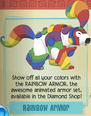 Rainbow Armor Set | Animal Jam Wiki | Fandom