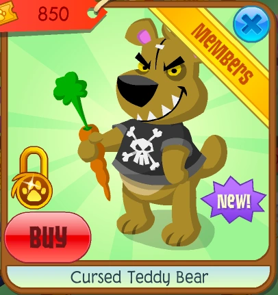Cursed Teddy Bear | Animal Jam Wiki | Fandom