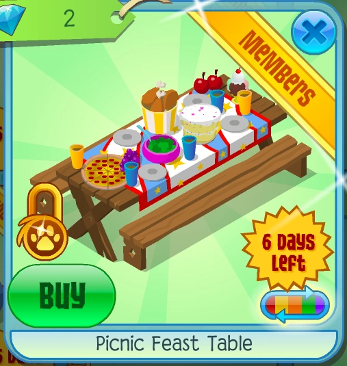 Picnic Feast Table | Animal Jam Wiki | Fandom