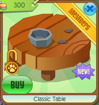 Classic Table | Animal Jam Wiki | Fandom