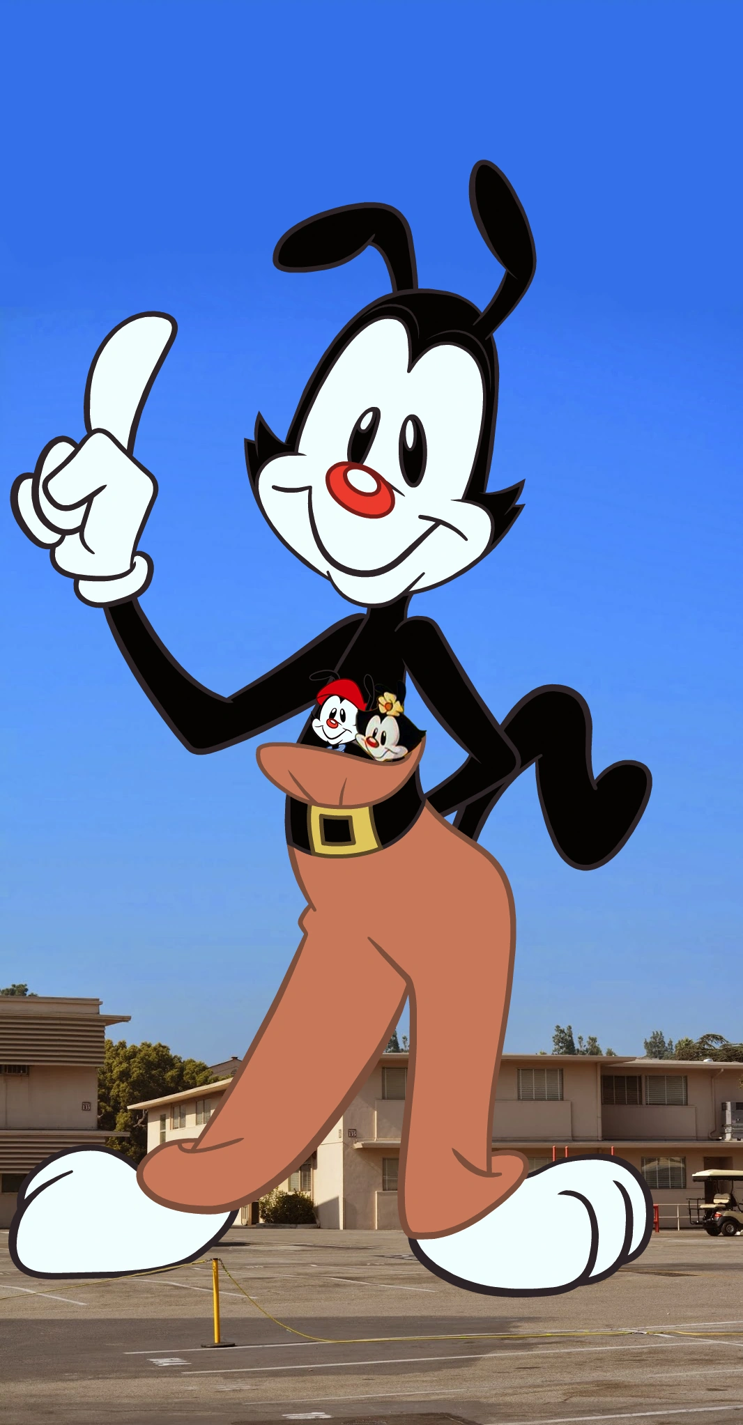 Image - Giant Yakko Warner carrying Wakko and Dot.png | Fanonmaniacs ...