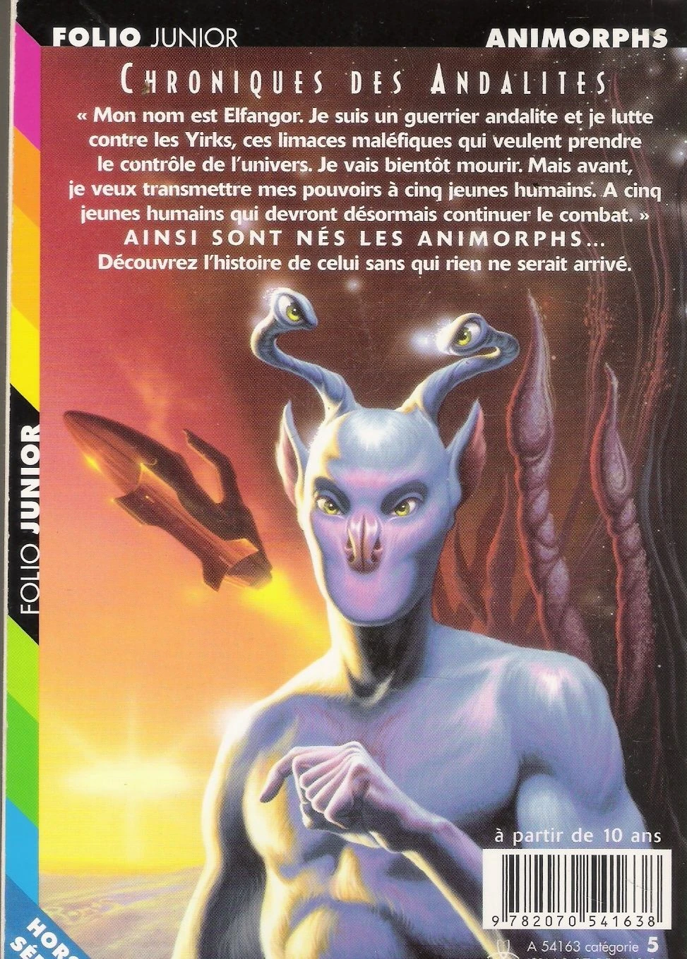 Image - Andalite chronicles french back cover.JPG | Seerowpedia ...