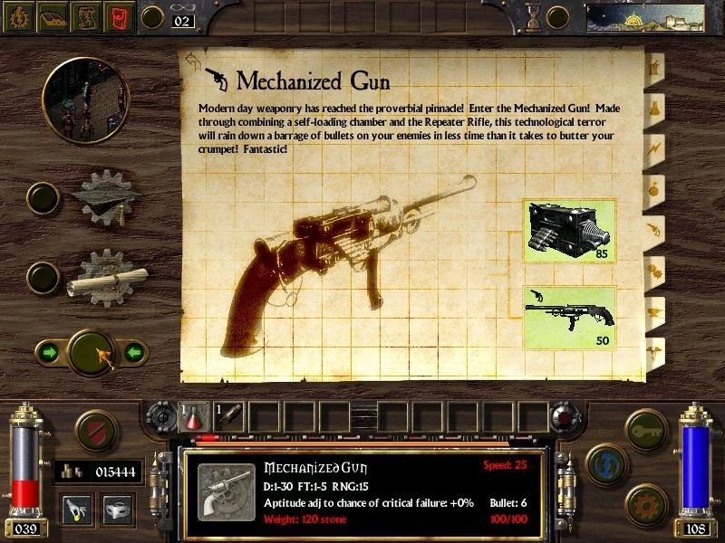 Mechanized Gun | Arcanum: Of Steamworks and Magick Obscura Wiki | Fandom