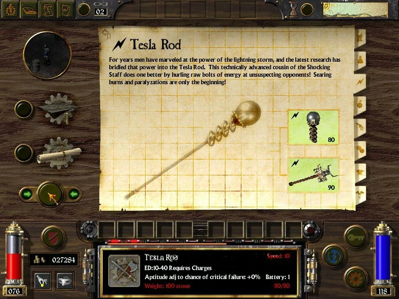 Tesla Rod | Arcanum: Of Steamworks and Magick Obscura Wiki | FANDOM ...